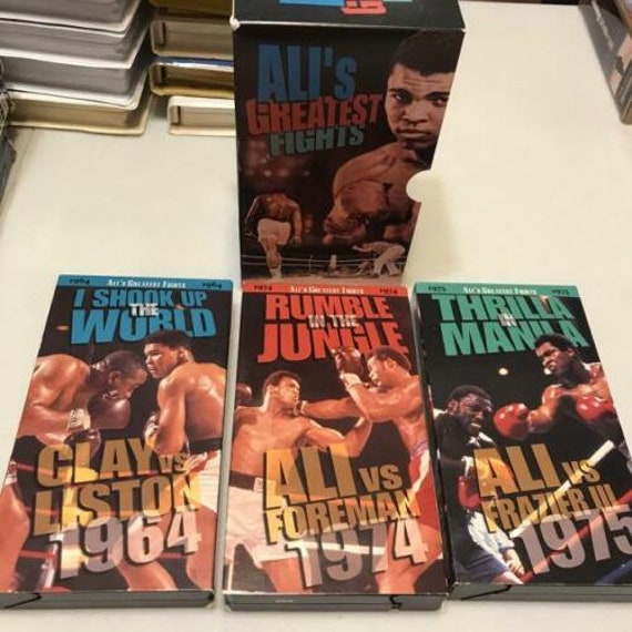 VHS Set Muhammad Ali GREATEST FIGHTS | Etsy