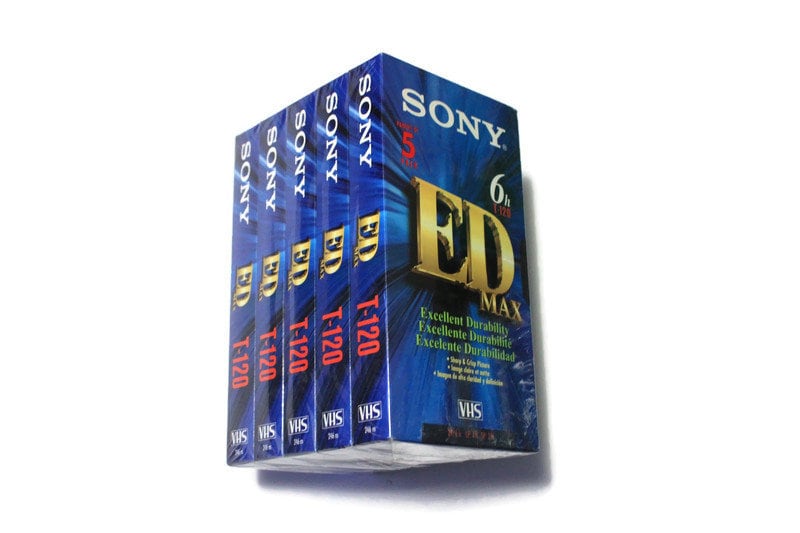 Maxell T-120 Blank VHS Video Cassette Pack of 3 Gx-silver High-quality ...