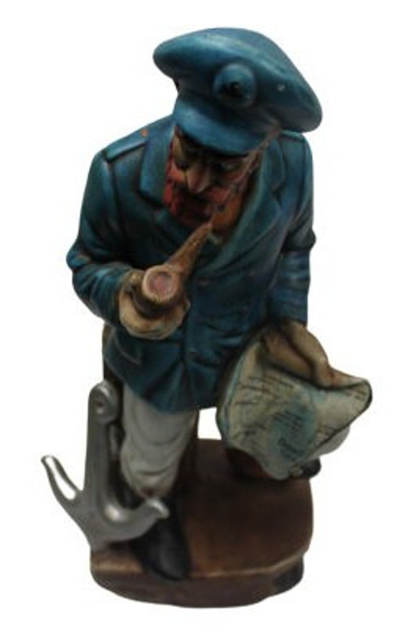 Vintage Nautical Sea Captain Pipe Map Anchor - Etsy