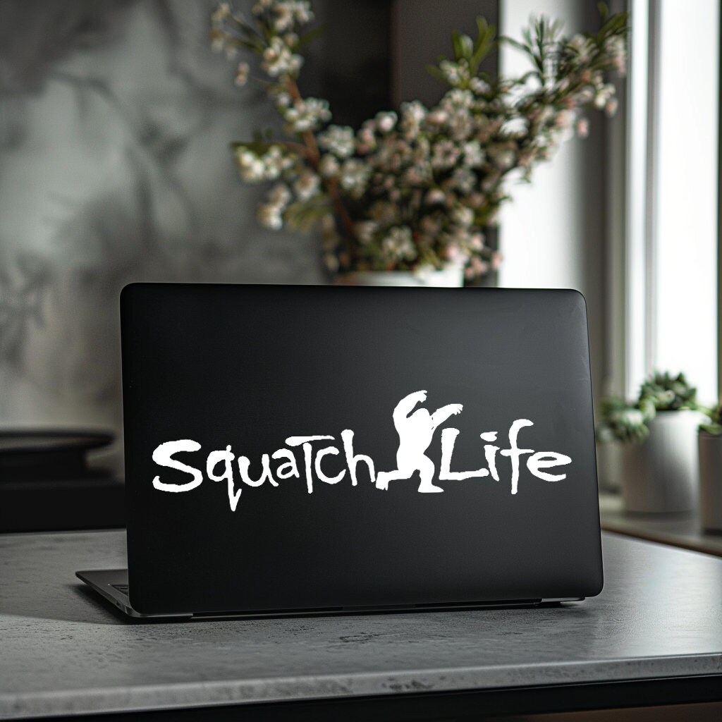 Bigfoot Sasquatch Life Decal, Customized Bigfoot Decal, Sasquatch Car ...