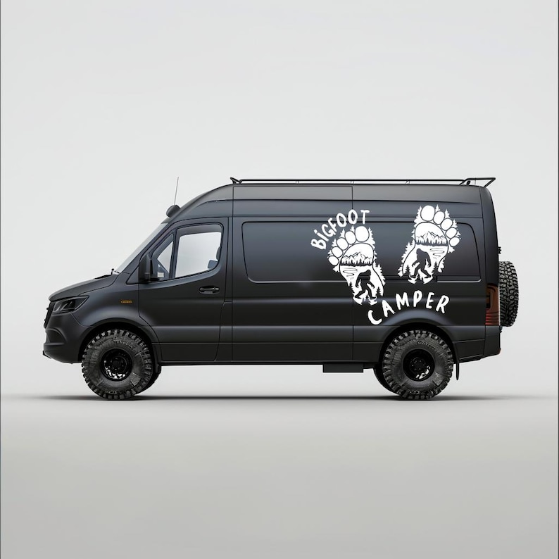 Bigfoot Decal, Sasquatch Decal for Jeep, Yeti Outdoor Decal, Camper ...