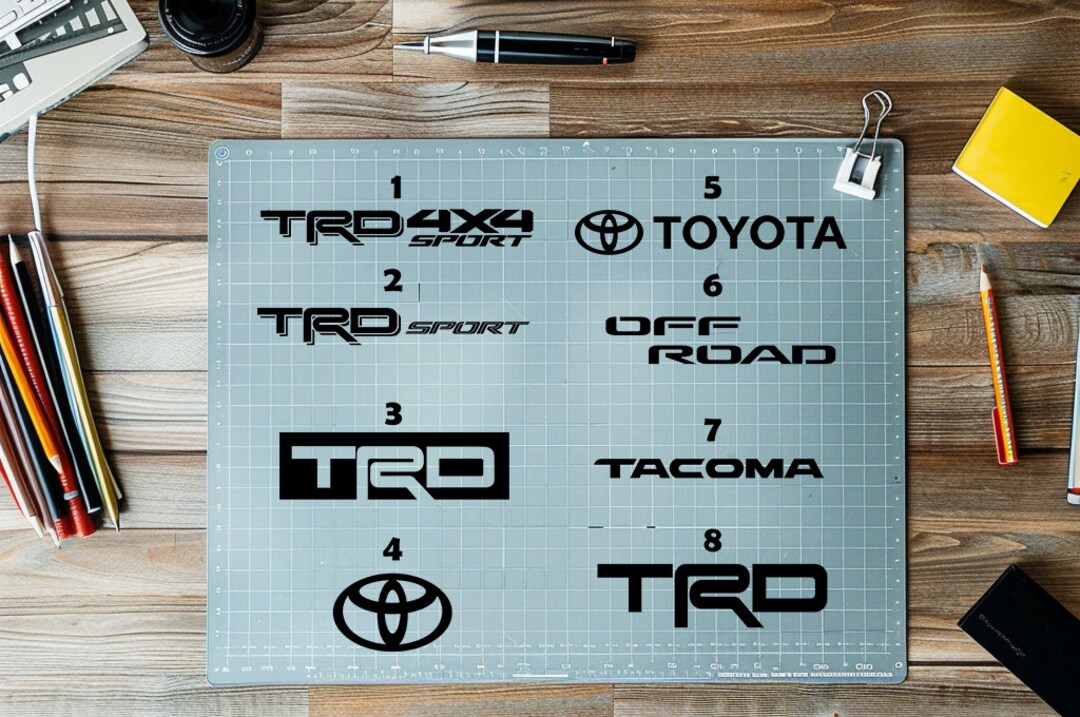 Toyota TRD Sponsor Vinyl Decal | Toyota Racing Decal | Custom TRD Decal ...