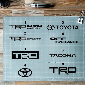 Toyota TRD Sponsor Vinyl Decal | Toyota Racing Decal | Custom TRD Decal ...
