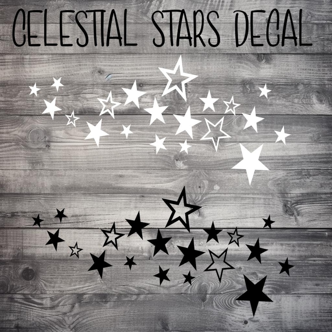 Star Cluster Decal | Celestial Stars Decal | Milky Way Sky | Cute Star ...