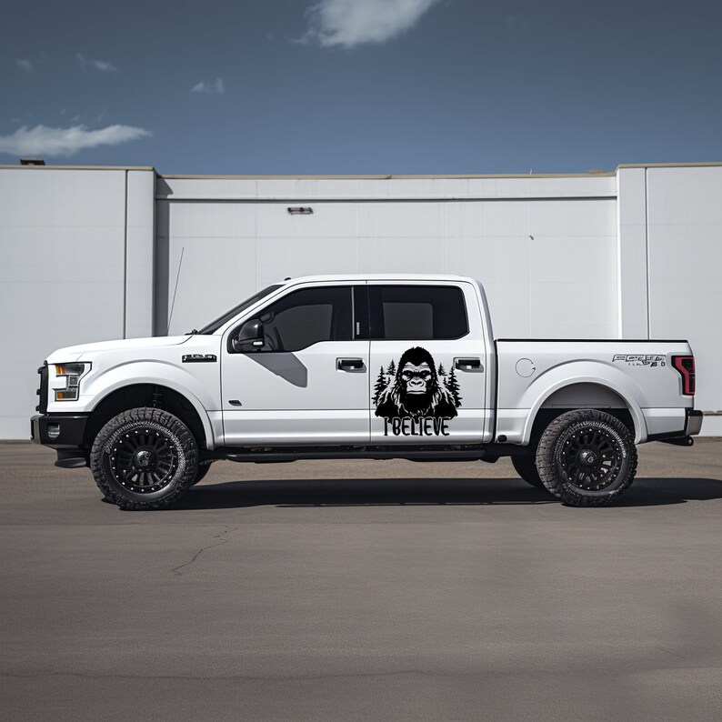 Bigfoot Custom Decal, Sasquatch Decal for Jeep, Outdoor Decal, Camper ...