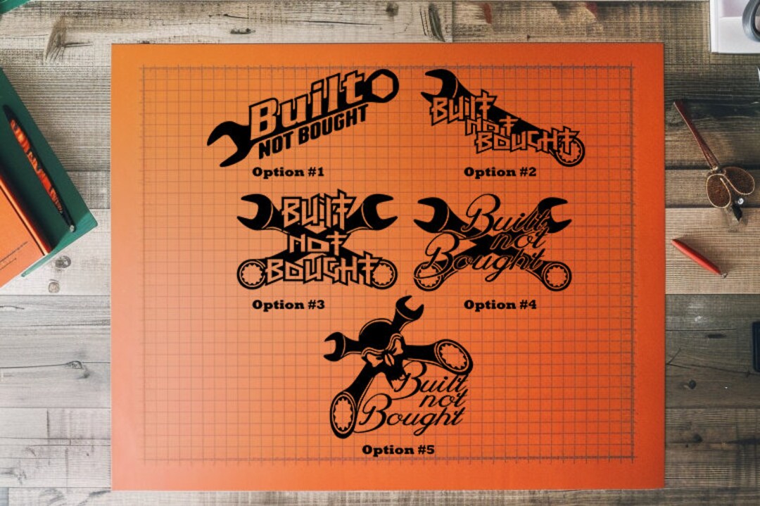 Built Not Bought Vinyl Decal Racing Sticker Custom Built Decals ...