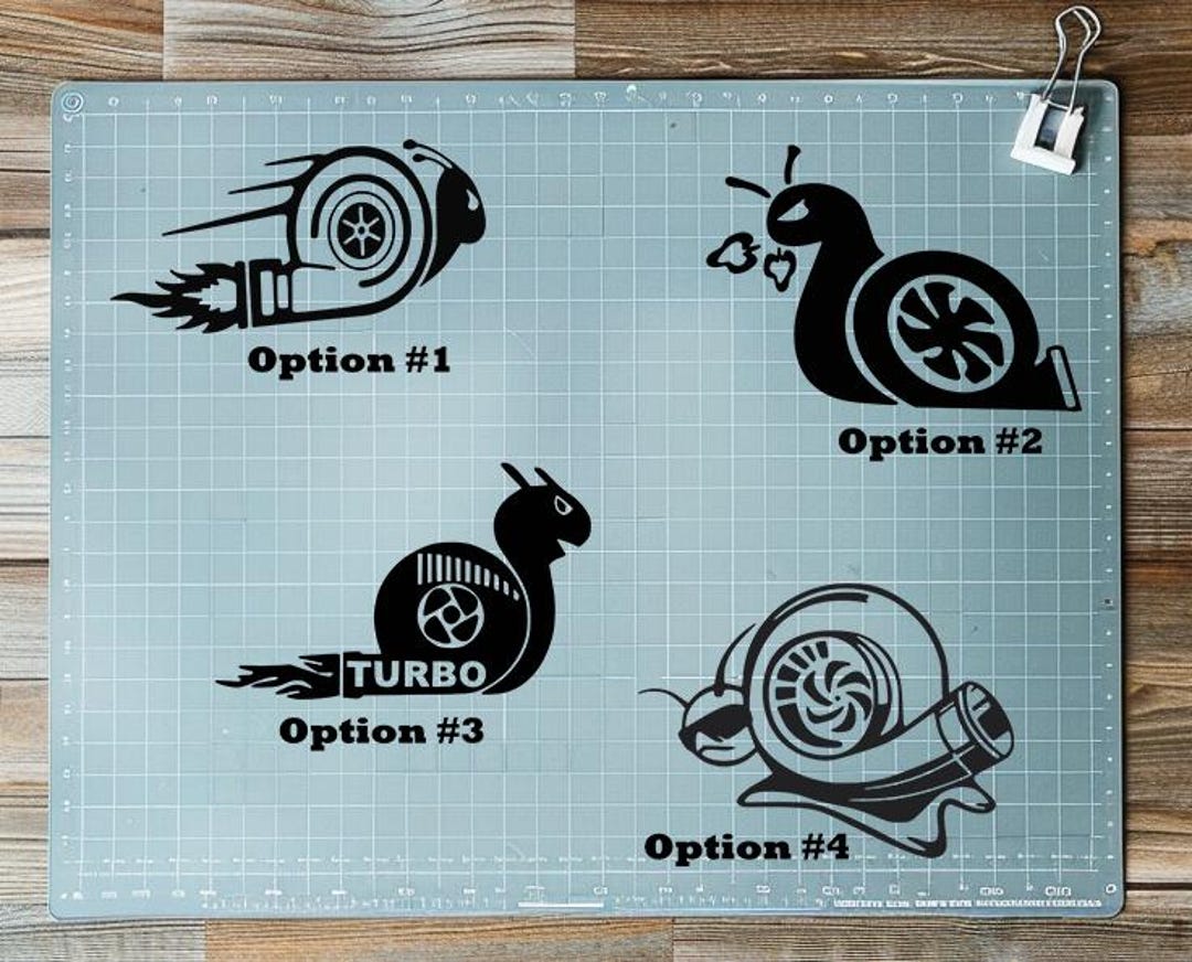 Turbo Snail Vinyl Decal | off Road Turbo Snail | Funny Cartoon Car ...