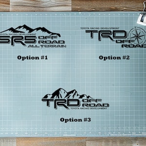 TRD off Road Sponsor Decal, TRD 4x4,toyota Tacoma, Tundra, Bedsides ...