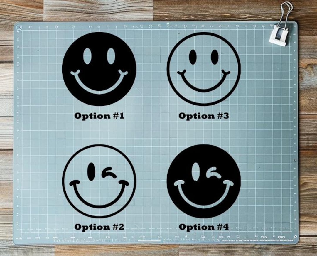Smiley Face Decal, Smiley Face Sticker, Happy Face Decal, Smile Decals ...