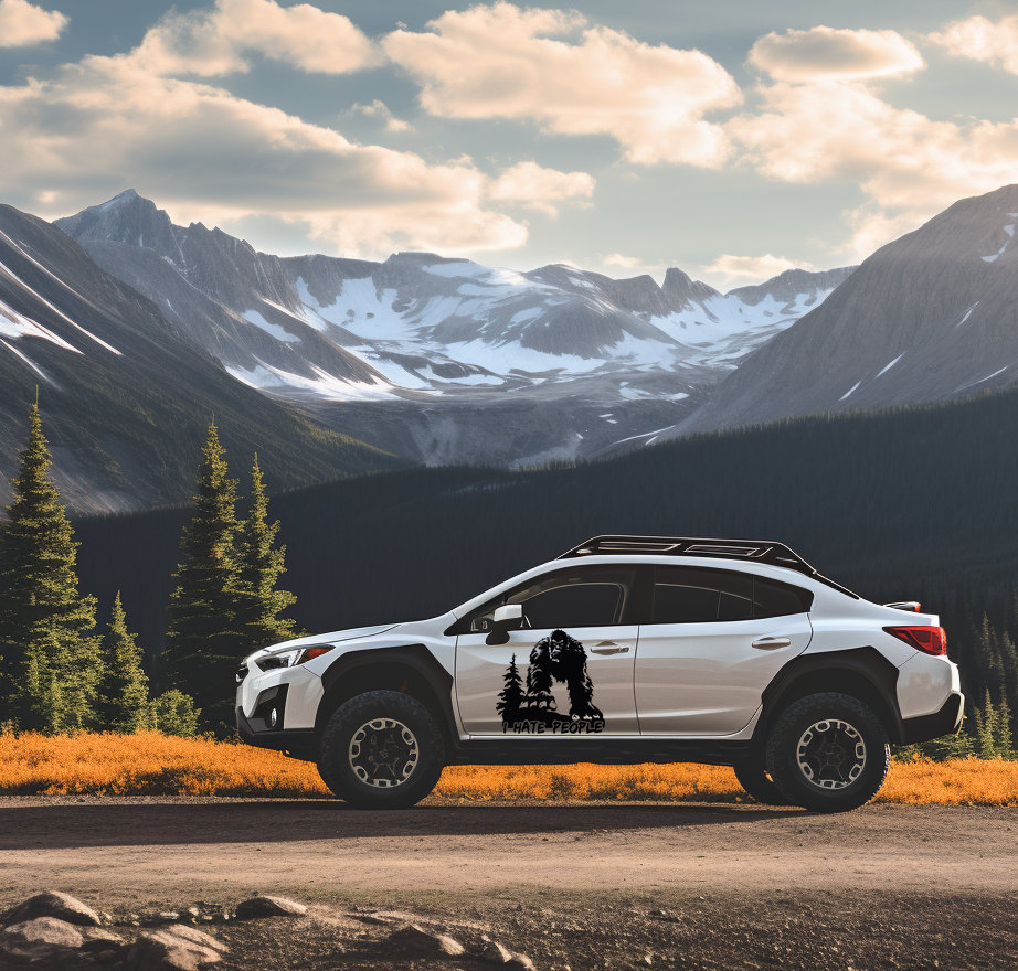 Bigfoot Decal, Sasquatch Decal for Jeep, Outdoor Decal, Camper Decal ...