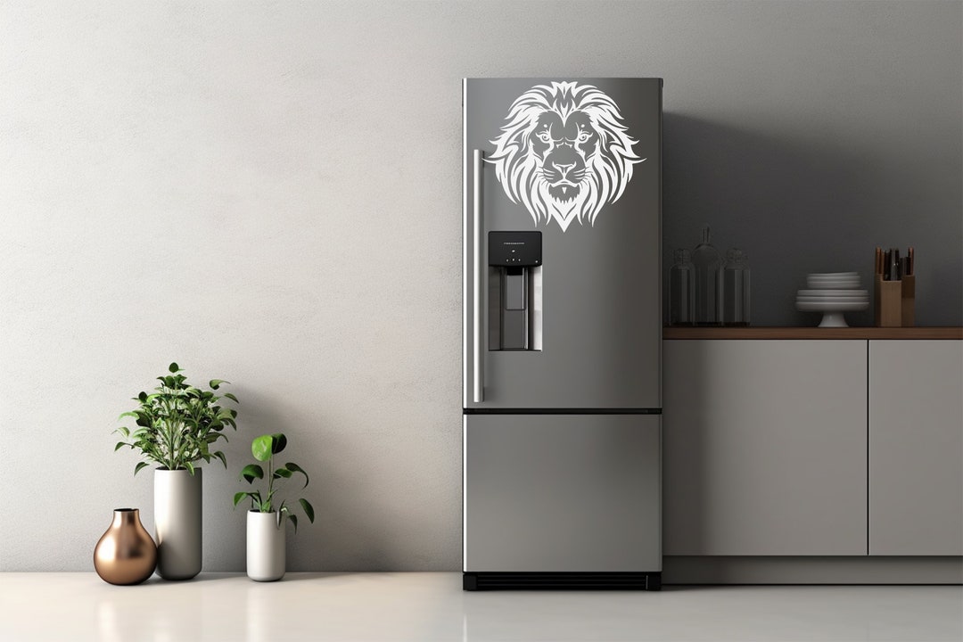 Lion Head Vinyl Decal, Lion iPad Vinyl Decal, Lion Car Decal, Laptop ...