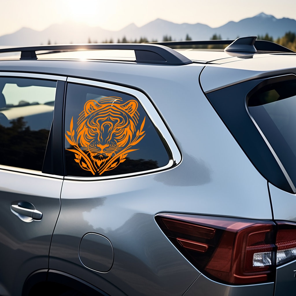 Exquisite Tiger Vinyl Decal, Tiger Decal, Tiger Stickers, Tumbler Decal ...