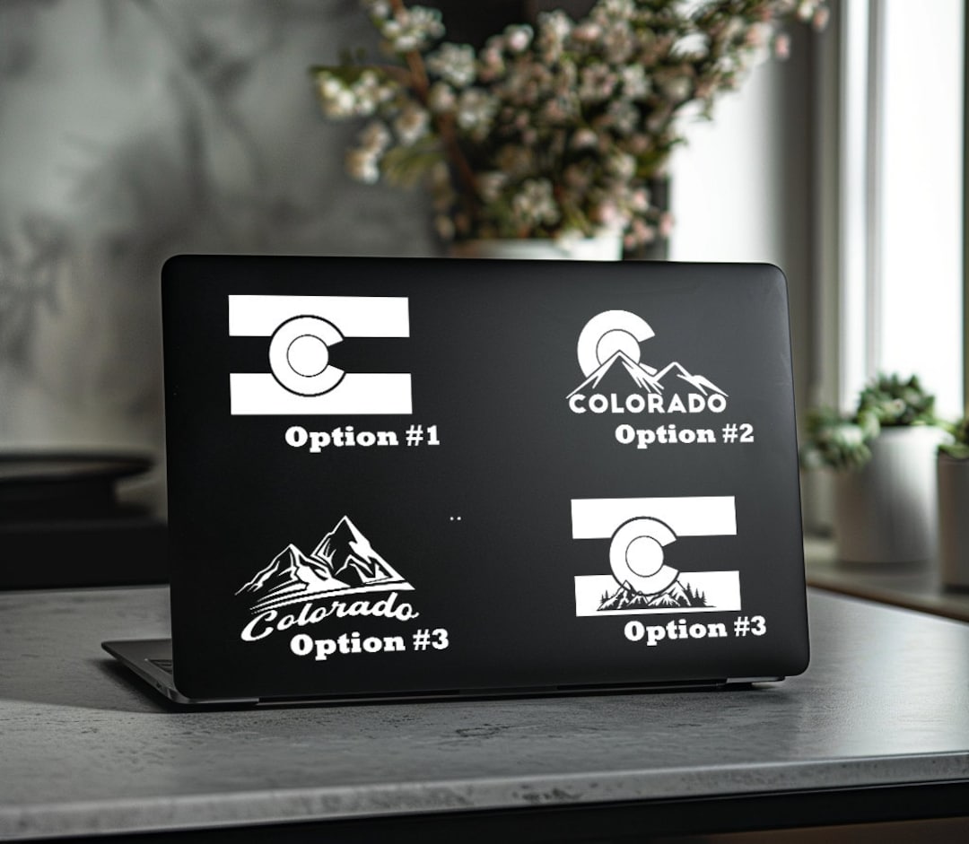 Colorado Flag Decal | Colorado Mountain Flag Vinyl Decal | Colorado ...