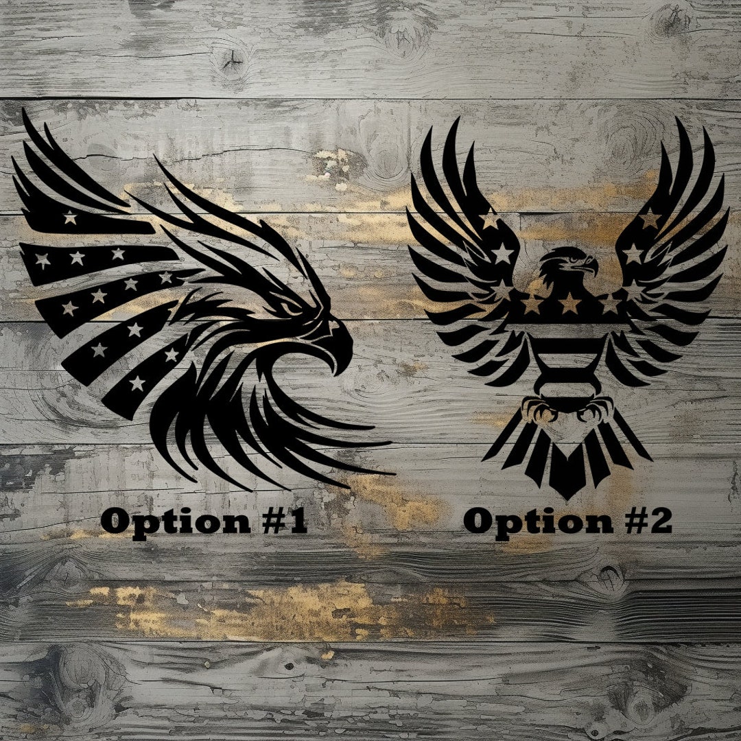 Flying Eagle Decal, Customized Decal, Eagle Car Sticker, Soaring Eagle ...
