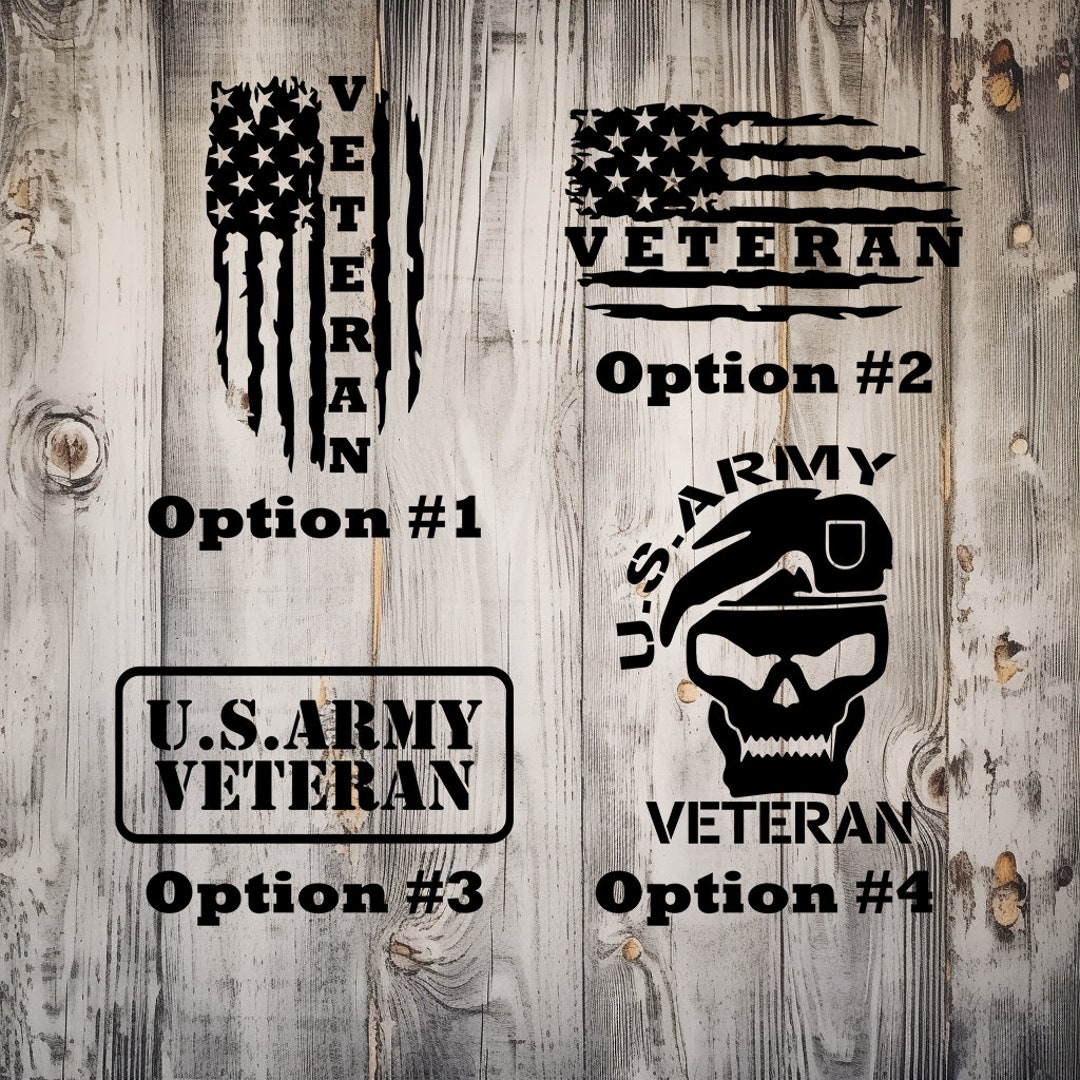 Army Vinyl Decal | U.S. Army Veteran | Custom Army Decals | Laptop ...