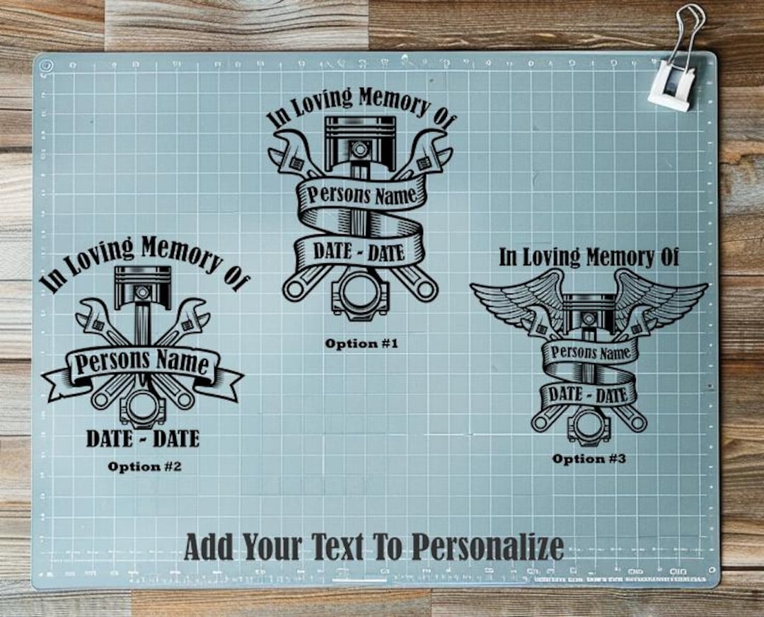 Mechanic Memorial Vinyl Decal: in Loving Memory Tribute Sticker - Etsy