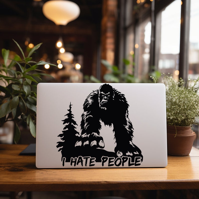 Bigfoot Decal, Sasquatch Decal for Jeep, Outdoor Decal, Camper Decal ...