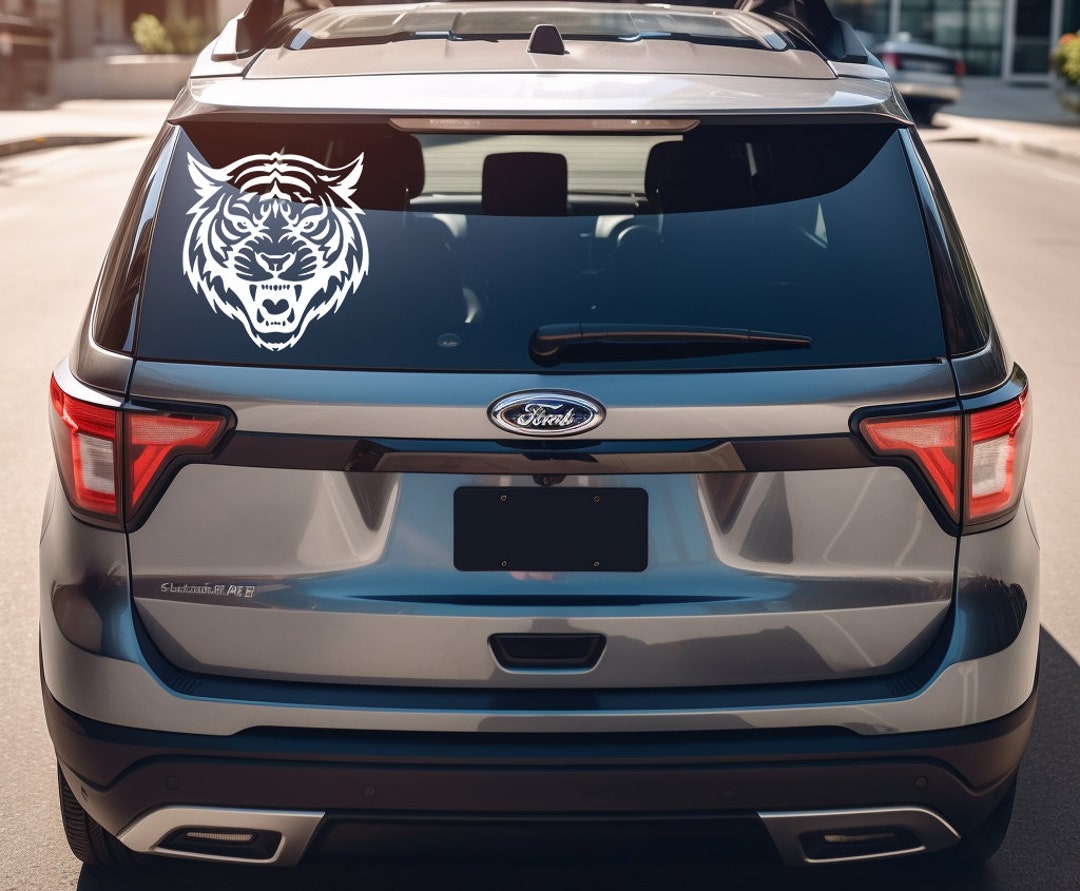 Customized Tiger Graphic, Personalized Tiger Decal, Tiger Vinyl Decal ...