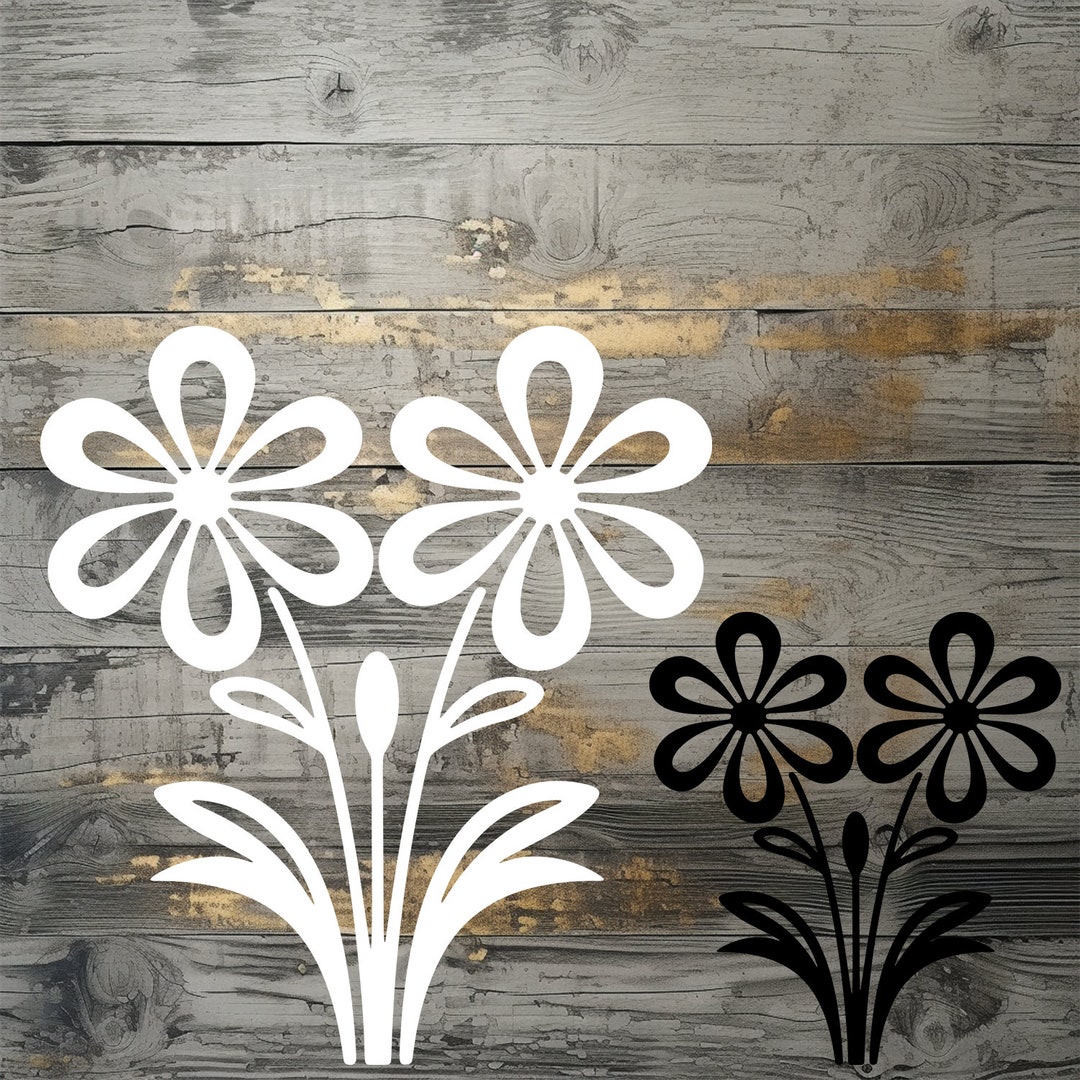 Flowers Vinyl Decal Sticker, Cute Flower Decal, Tumbler Decal, Water ...