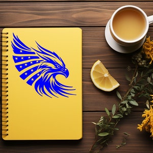 Flying Eagle Decal, Customized Decal, Eagle Car Sticker, Soaring Eagle ...