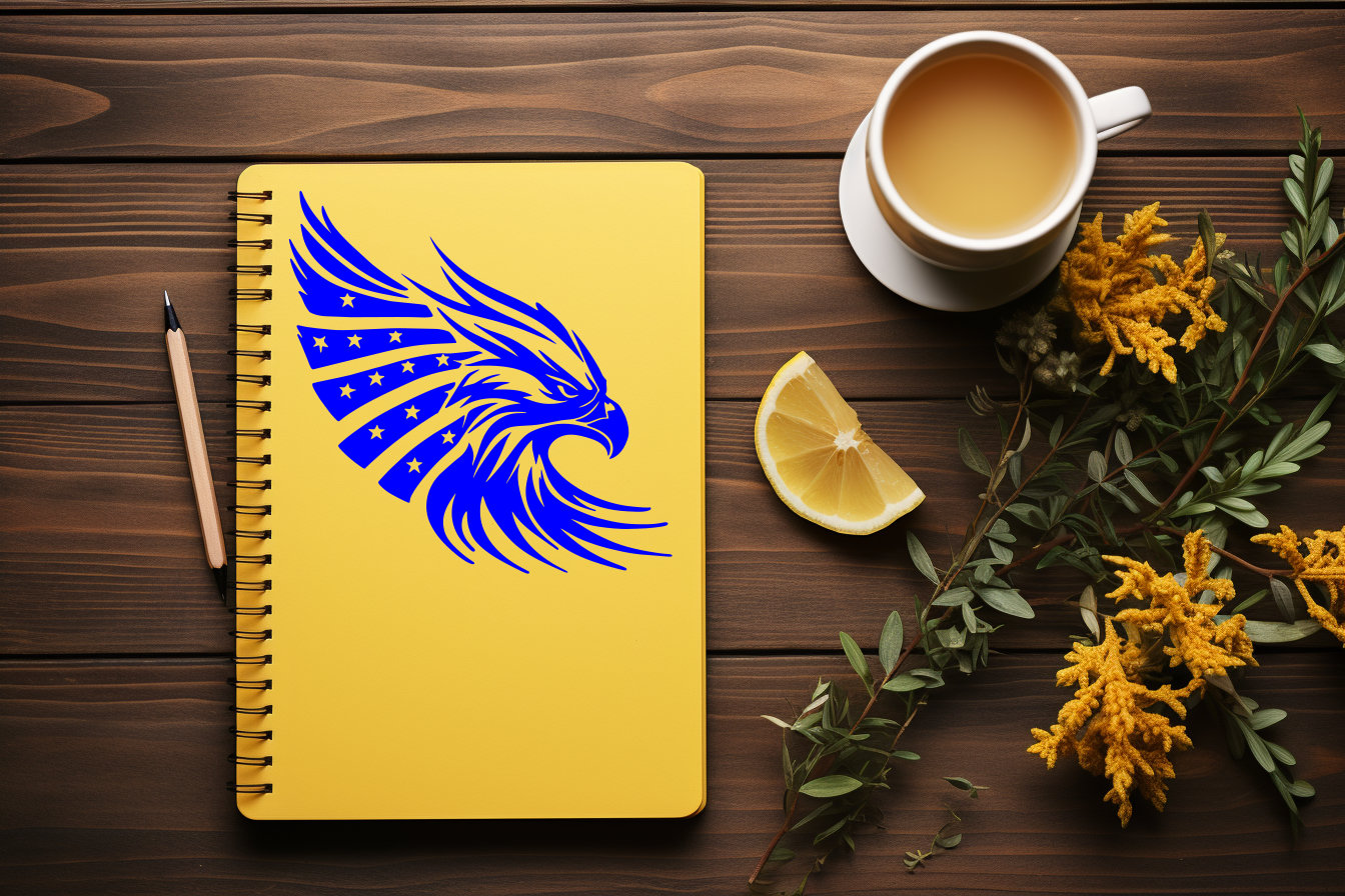 Flying Eagle Decal, Customized Decal, Eagle Car Sticker, Soaring Eagle ...