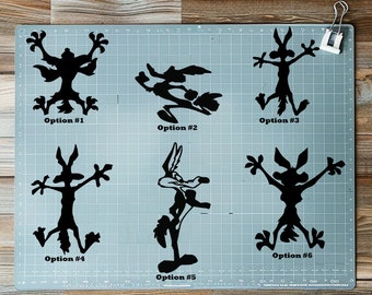 Wile E Coyote Splat Vinyl Sticker Decal for Car or Window Great for ...