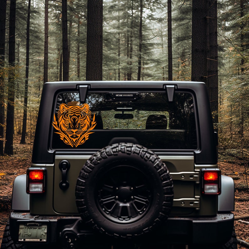 Exquisite Tiger Vinyl Decal, Tiger Decal, Tiger Stickers, Tumbler Decal ...