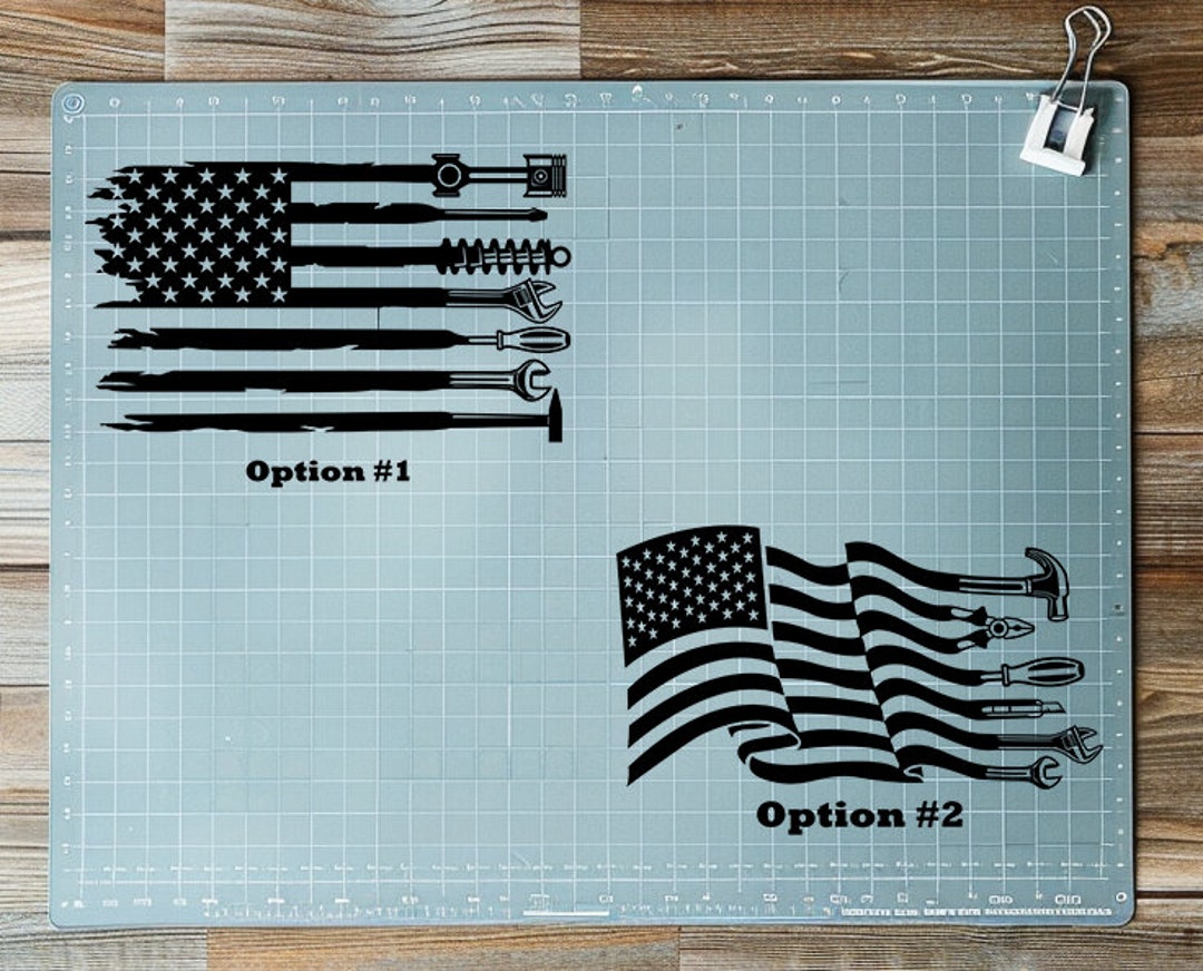 USA Flag Mechanic Tools Decal, US Flag Tools, USA Car Sticker, Flag ...