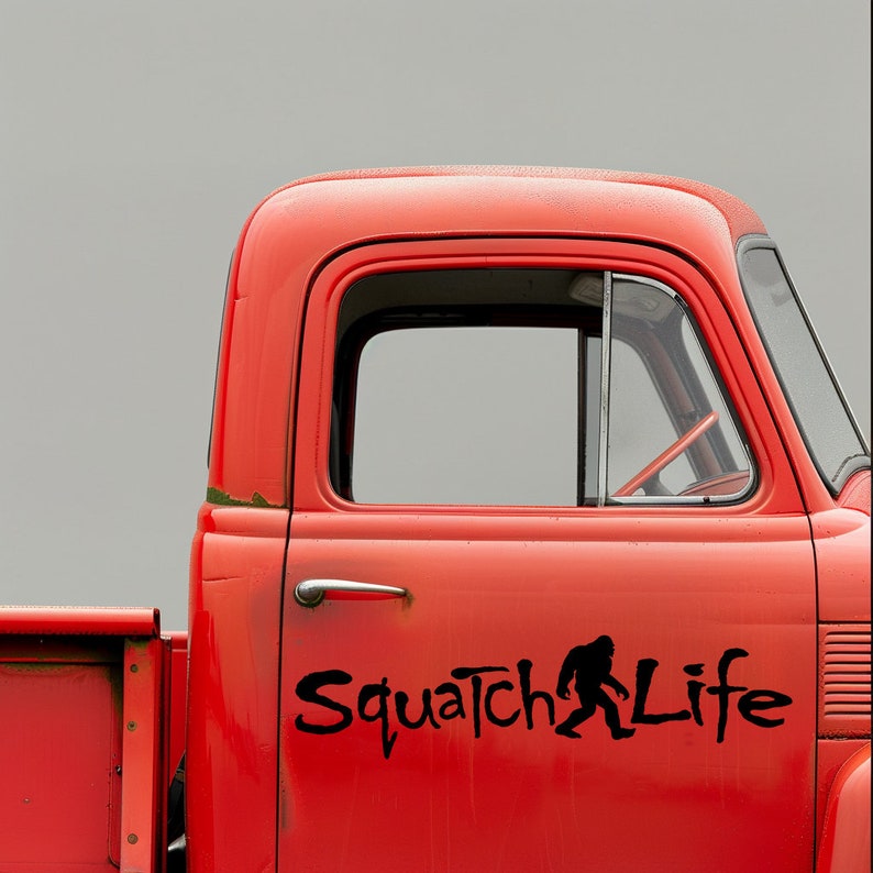 Bigfoot Sasquatch Life Decal, Customized Bigfoot Decal, Sasquatch Car ...