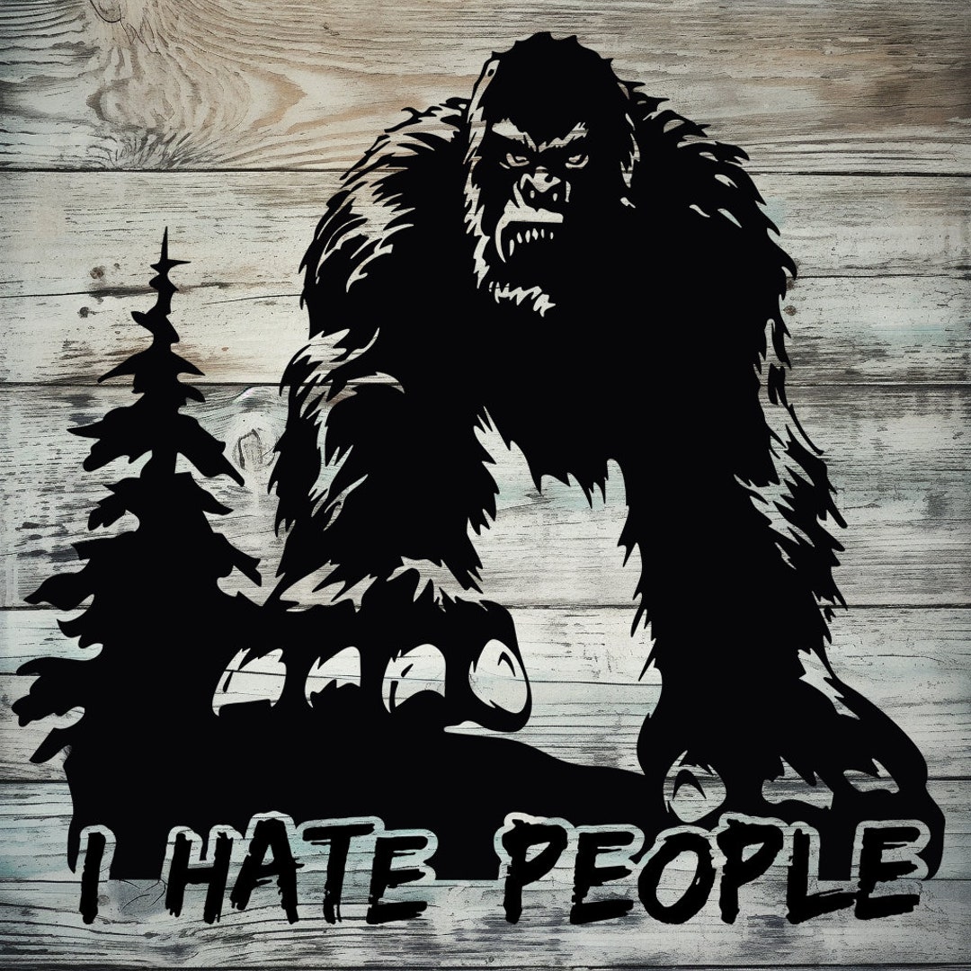 Bigfoot Decal, Sasquatch Decal for Jeep, Outdoor Decal, Camper Decal ...