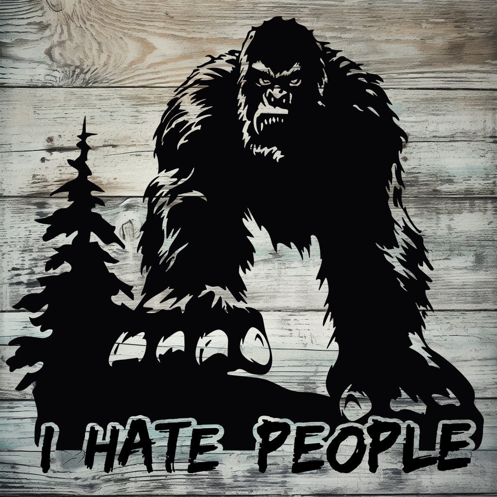 Bigfoot Decal, Sasquatch Decal for Jeep, Outdoor Decal, Camper Decal ...