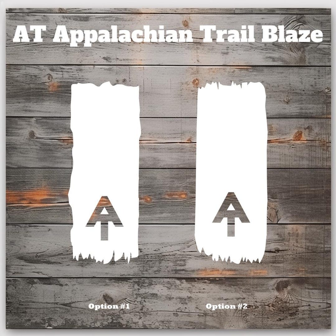 Appalachian Trail White Blaze Decal: Hiking Marker, Weatherproof - Etsy