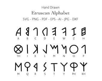 Etruscan Alphabet - Etsy