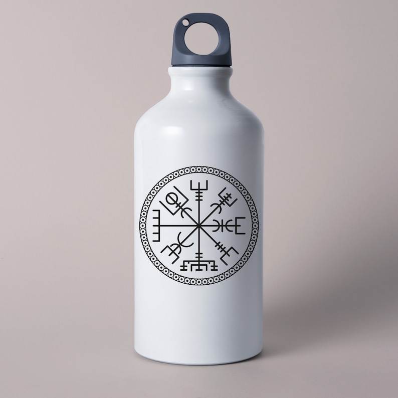 Vegvisir Viking Compass Symbol SVG: Mystical Talisman Sigil Clipart ...