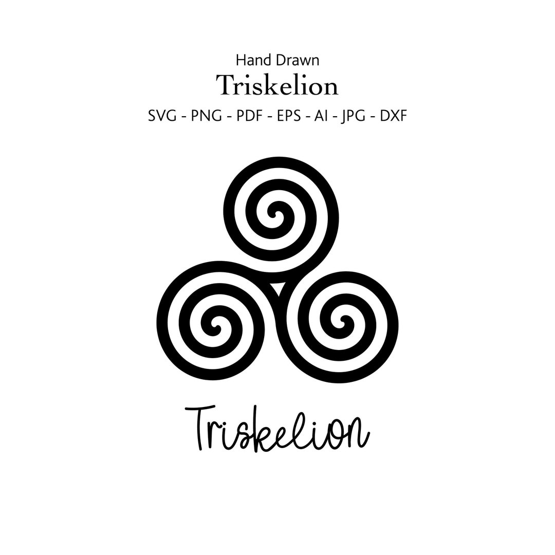 Triskelion Svg, Celtic Symbol, Hand Drawn - Etsy