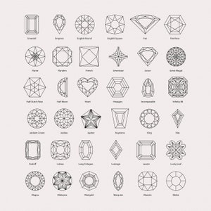 Diamond Shape SVG Bundle: Gems Vector Cut File (digital Download) - Etsy