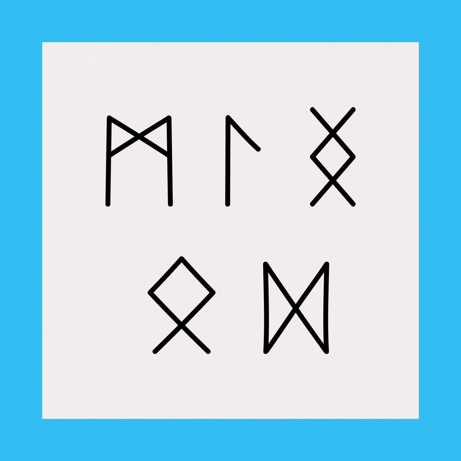 Procreate Brushes Runes Symbol, Elder Futhark Runes, Photoshop Brushes ...