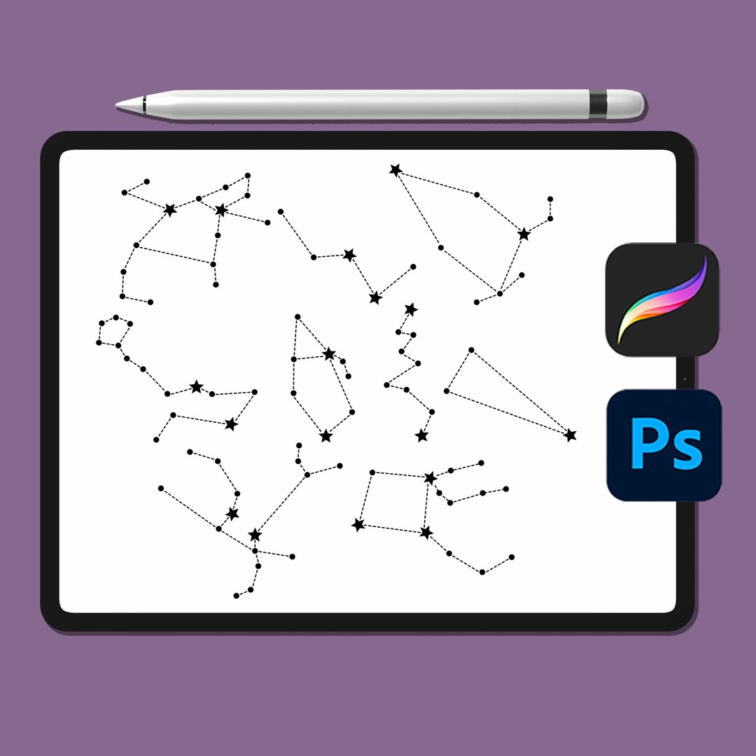 Perseus Constellations Procreate & Photoshop Brushes (digital Download) - Etsy