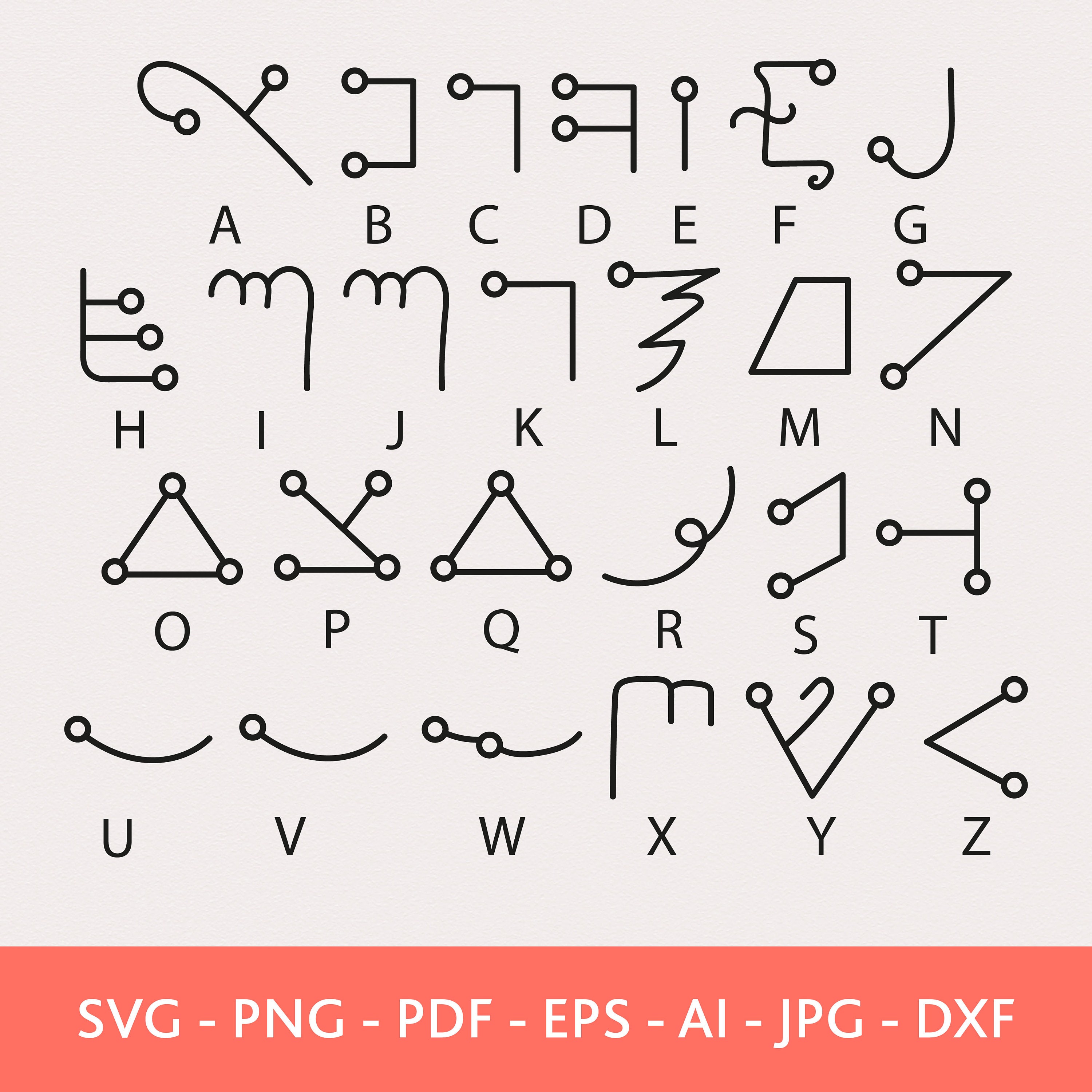 Passing The River Alphabet