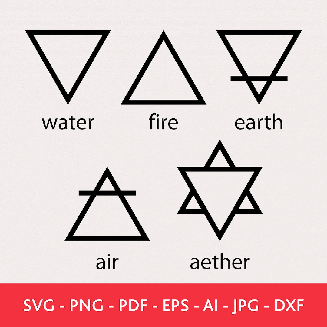 Five Element Svg, Element Symbol, Five Element Clipart, Water Svg ...
