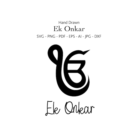 Ek Onkar Symbol Svg Clipart Files Sikh Svg CNC Files - Etsy India