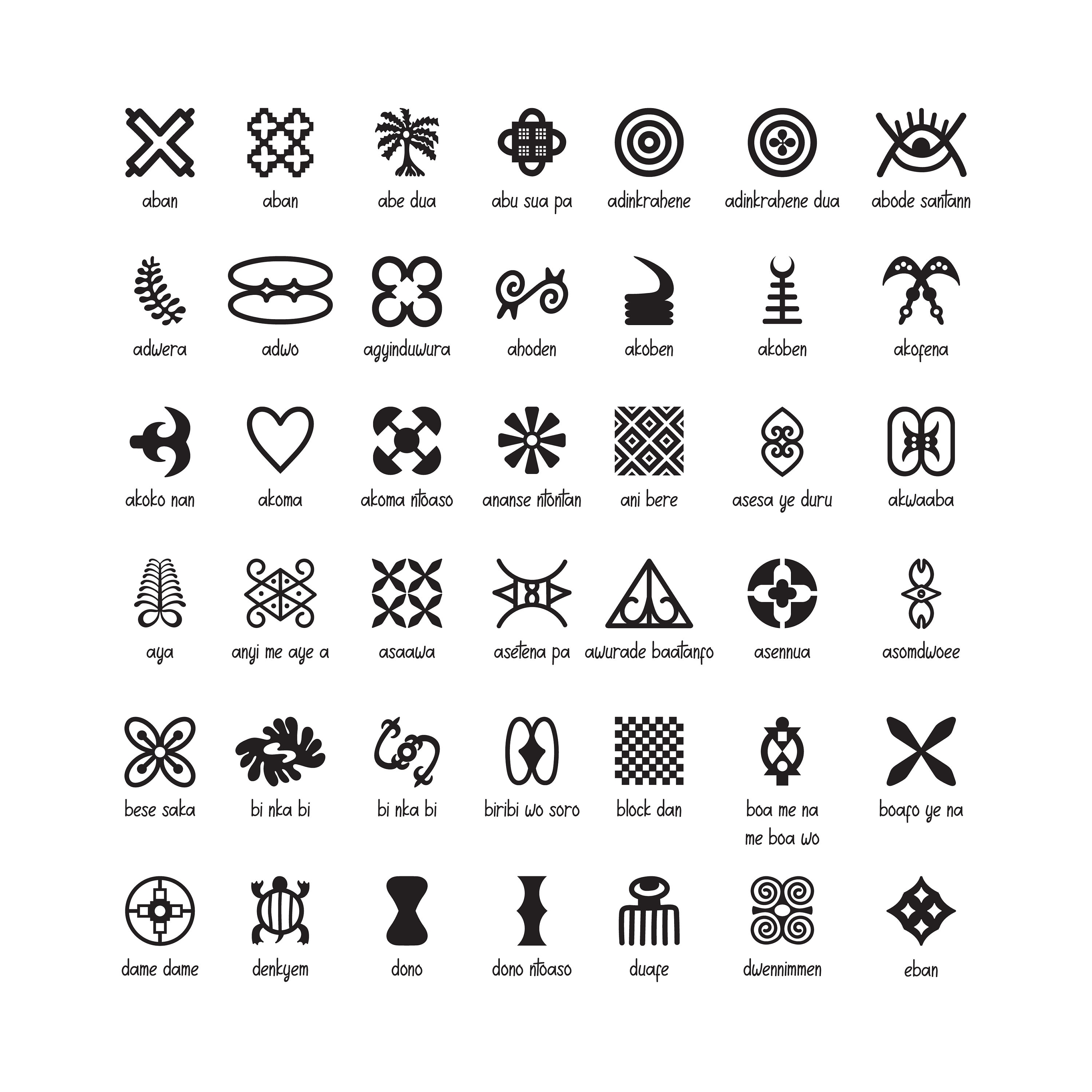Procreate Adinkra Symbols Part 1 Brushes Photoshop Brushes - Etsy Canada