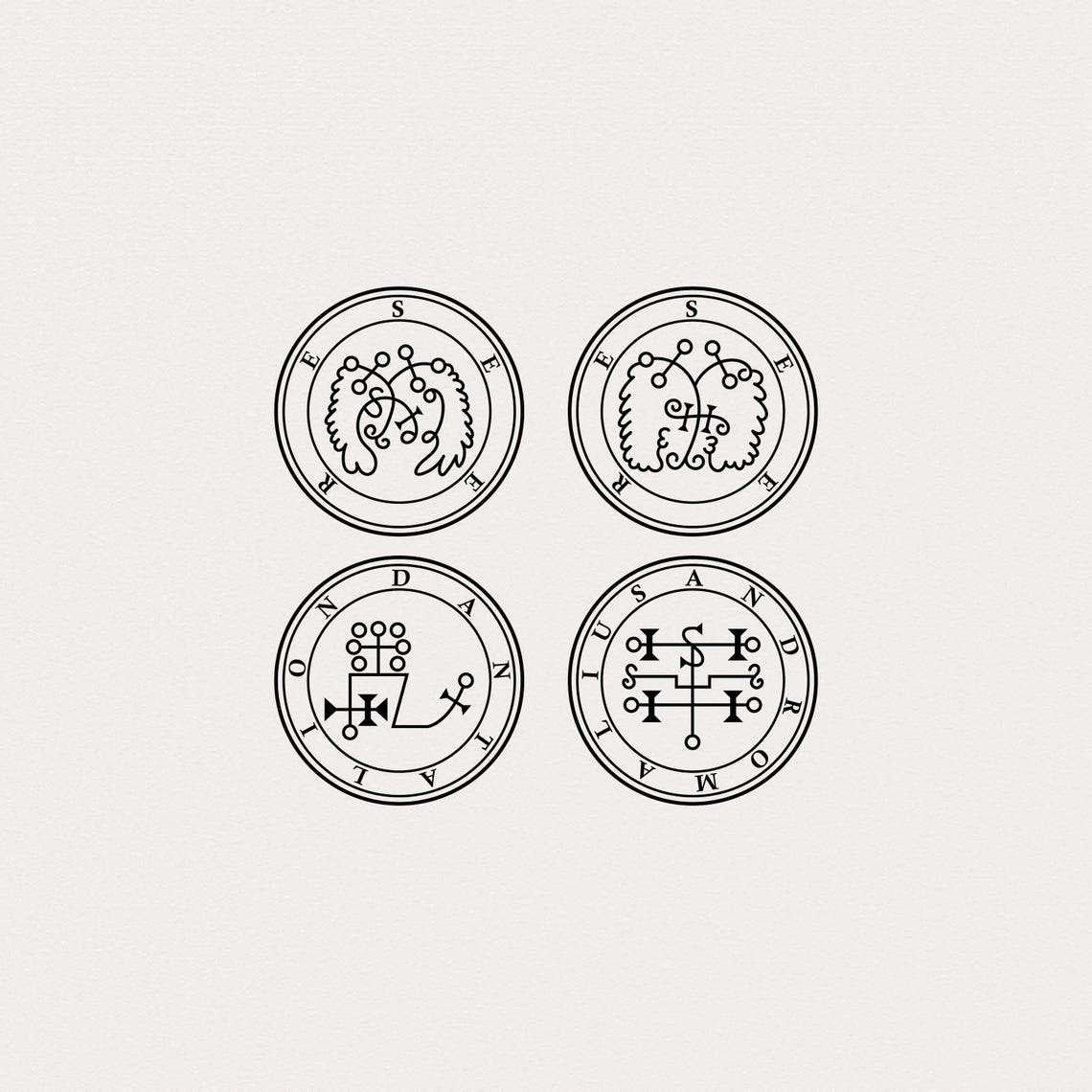 Demons of Ars Goetia Part 2 Svg Bundle, Magic Amulet Svg, Demon Spell ...