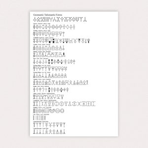 16 Geomancy Symbols SVG, Digital Tetragrams, Esoteric Astrology PNG ...