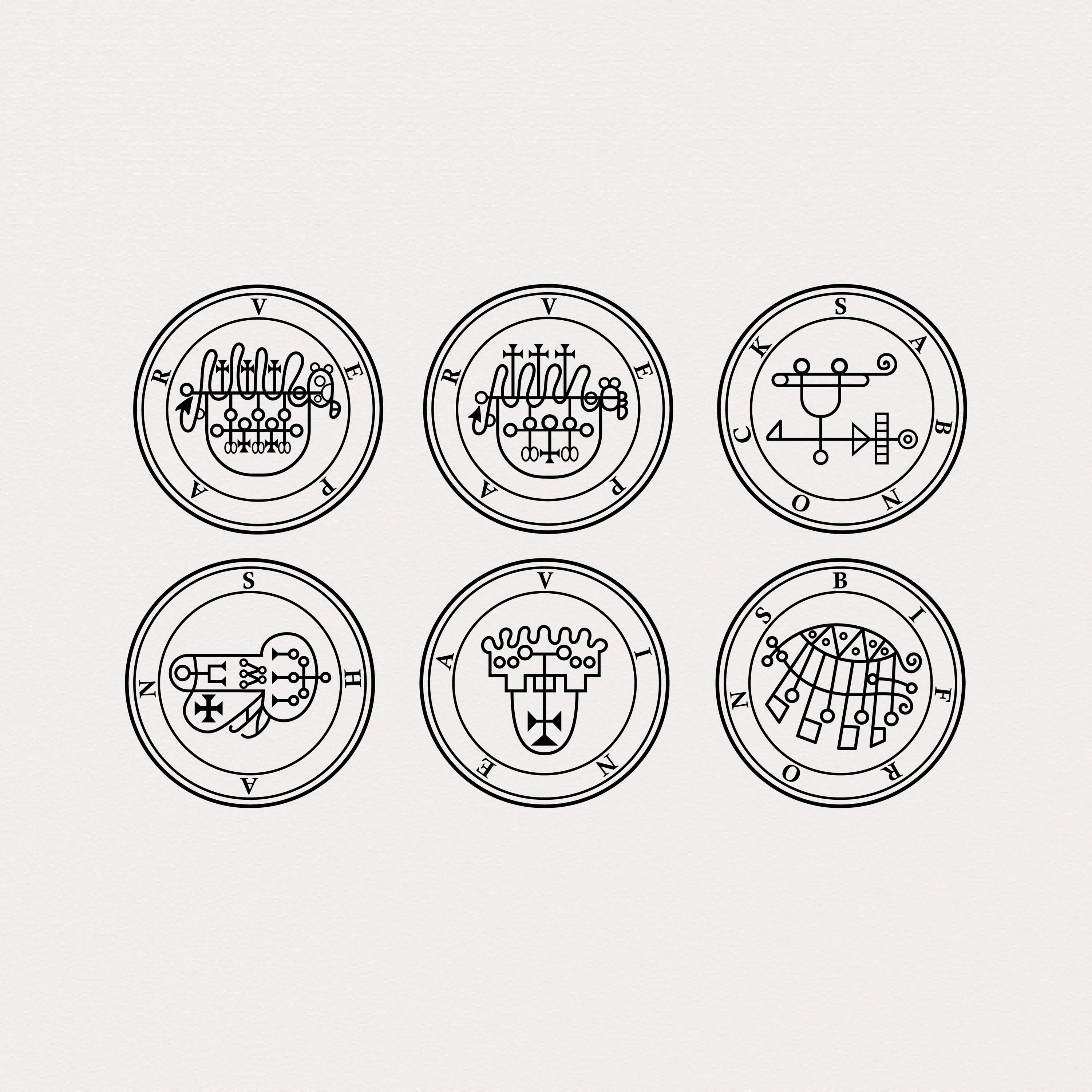 Demons of Ars Goetia Part 2 Svg Bundle, Magic Amulet Svg, Demon Spell ...