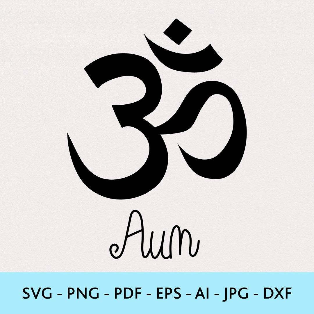 Om Symbol SVG: Aum Vector Files for Laser, Shirt (digital Download ...