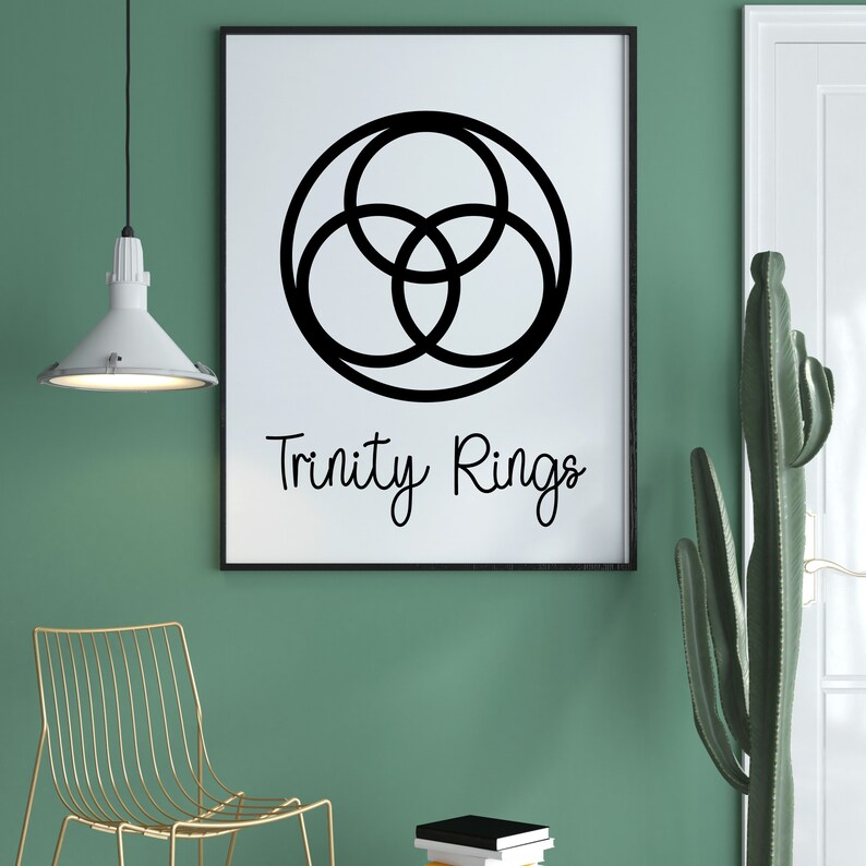 Trinity Ring Symbol Svg Clipart Files Hand Drawn CNC Files - Etsy