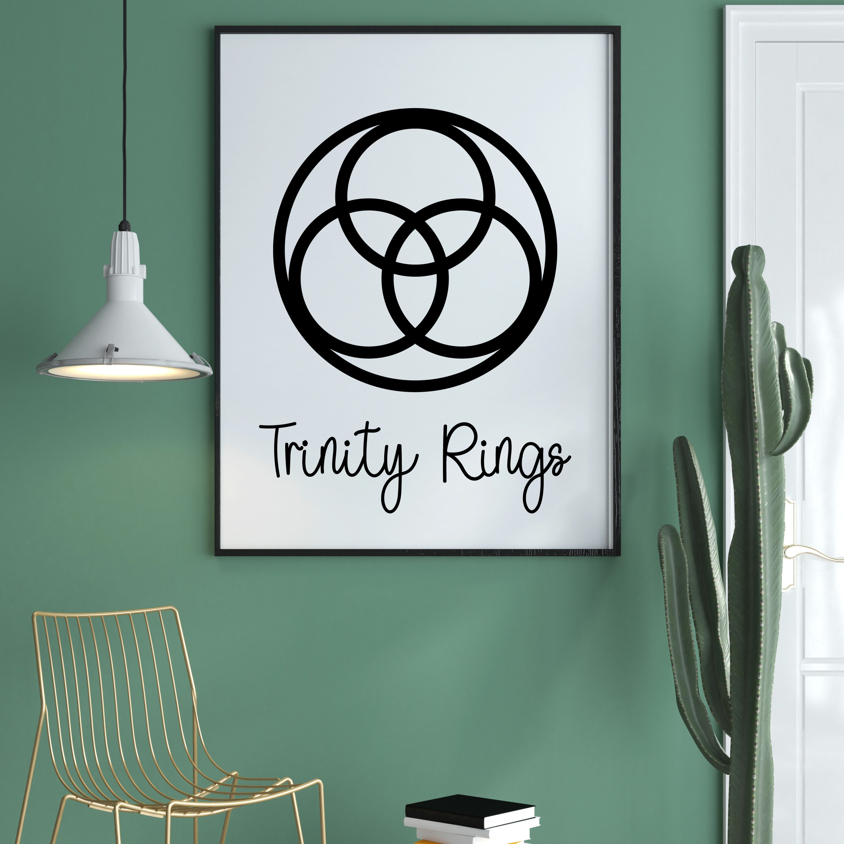 Trinity Ring Symbol Svg Clipart Files Hand Drawn CNC Files - Etsy UK