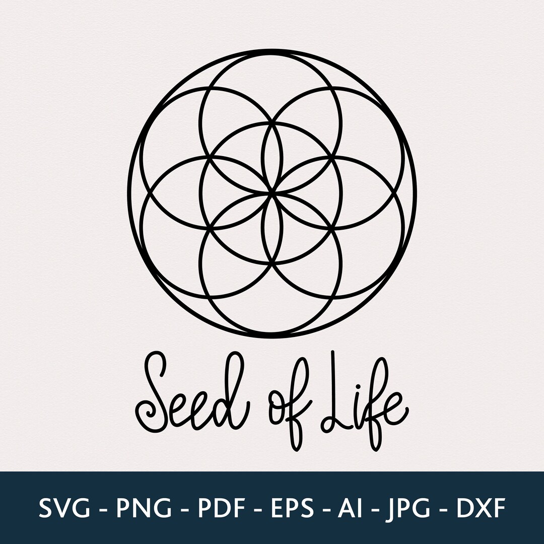 Seed of Life SVG: Sacred Geometry Cut Files (digital Download) - Etsy
