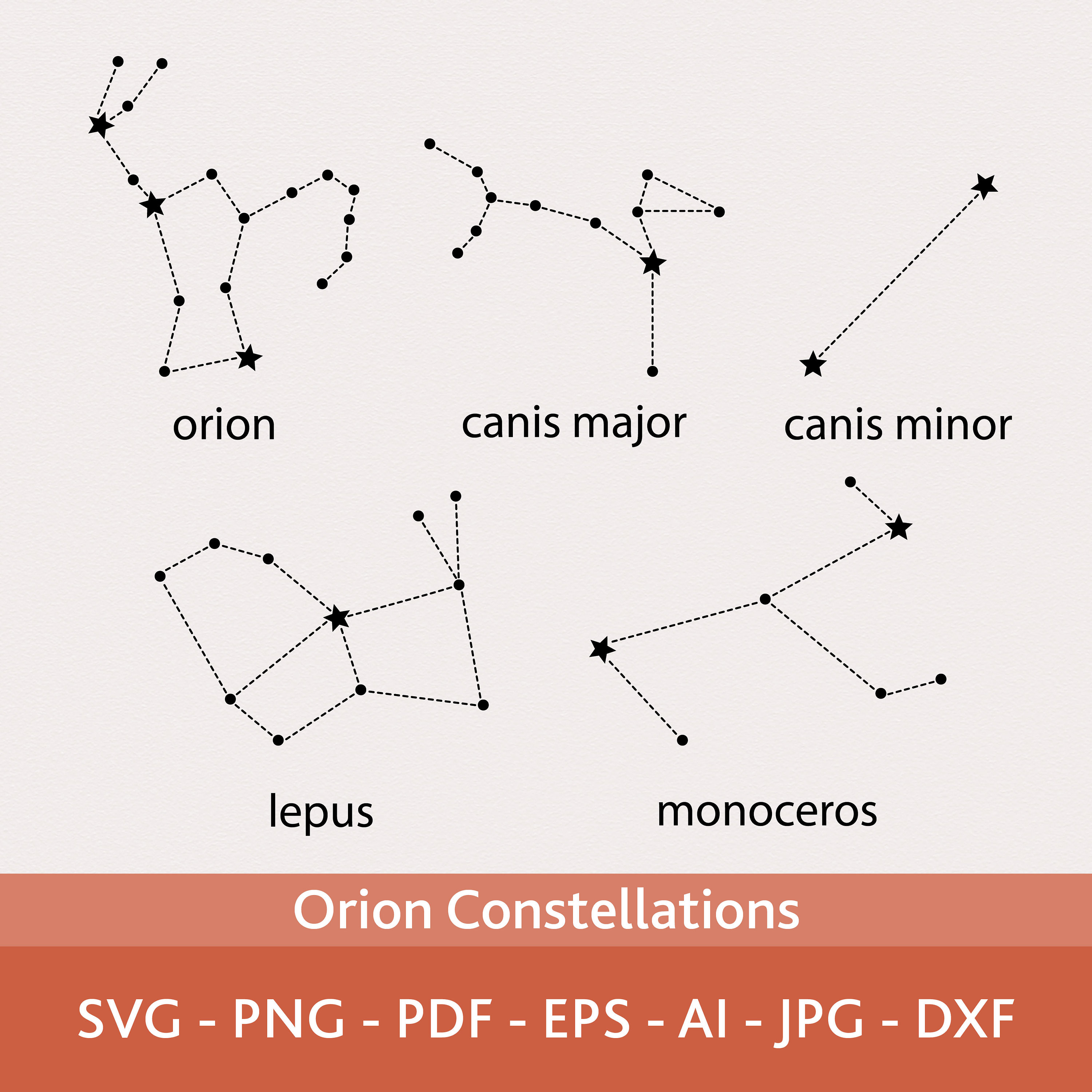 Orion Constellation Clip Art